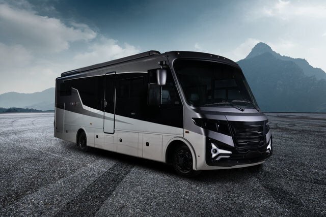 THOR, Harbinger unveil first electric Class A motorhome