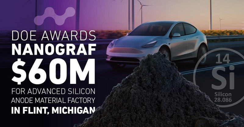 NanoGraf lands $60M federal grant to build battery plant in Michigan